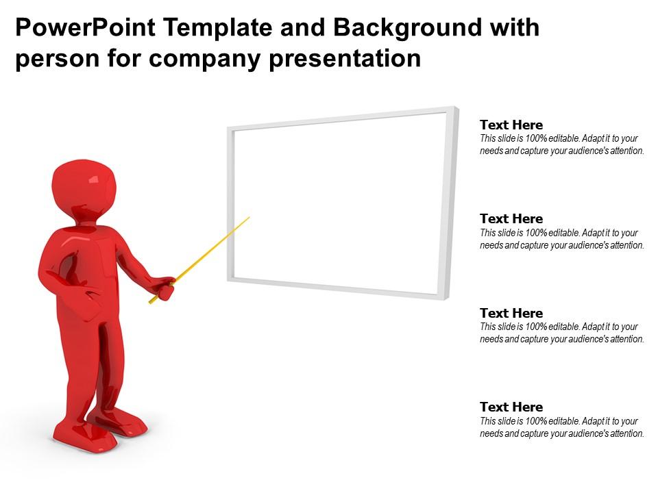 Powerpoint Template And Background With Person For Company Presentation ...