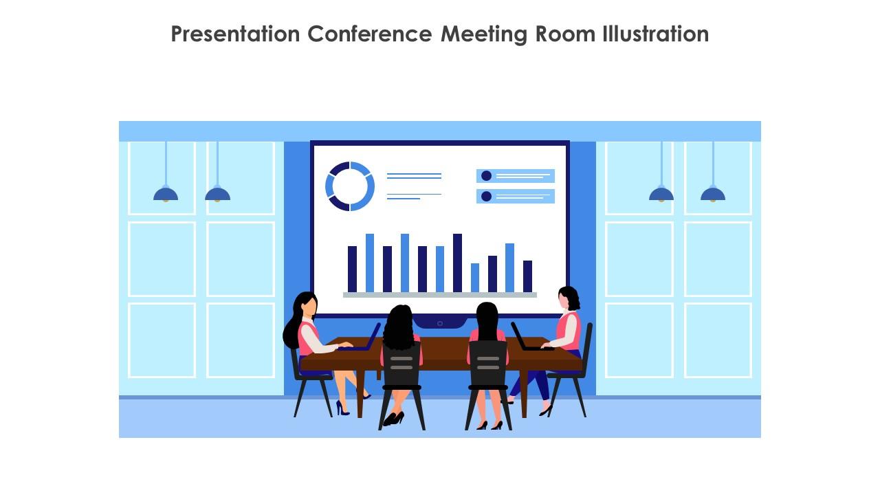Presentation Conference Meeting Room Illustration PPT Template