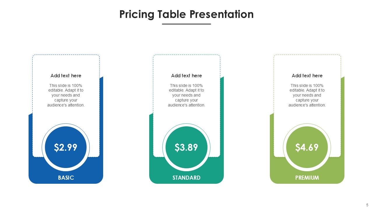 Pricing Table Bundle Powerpoint Ppt Templates And Slides PPT Presentation