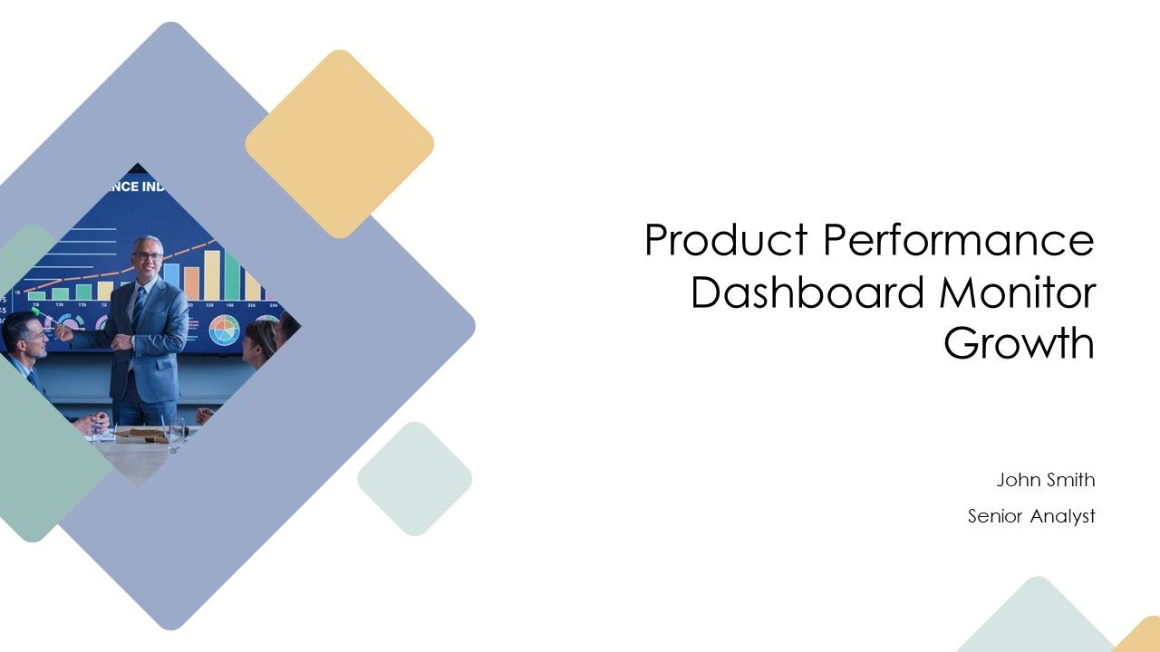 Product Performance Dashboard Monitor Growth PPT Designs AT
