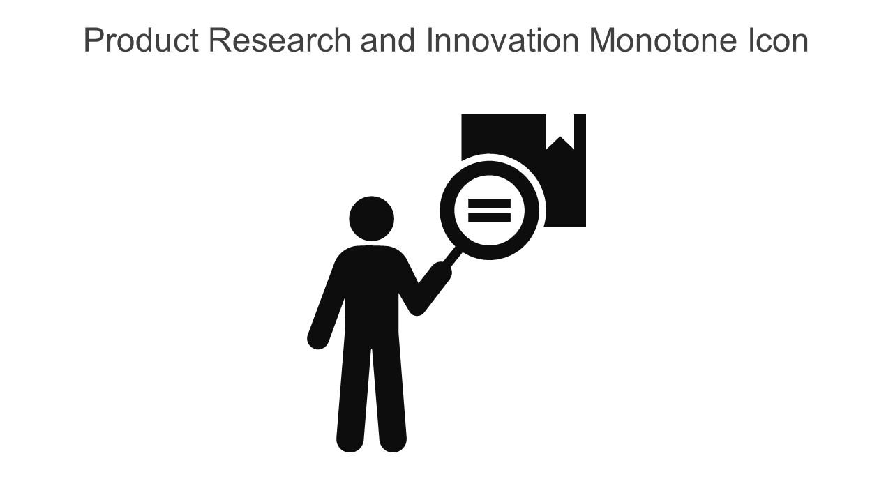 Product Research And Innovation Monotone Icon In Powerpoint Pptx Png And Editable Eps Format Ppt