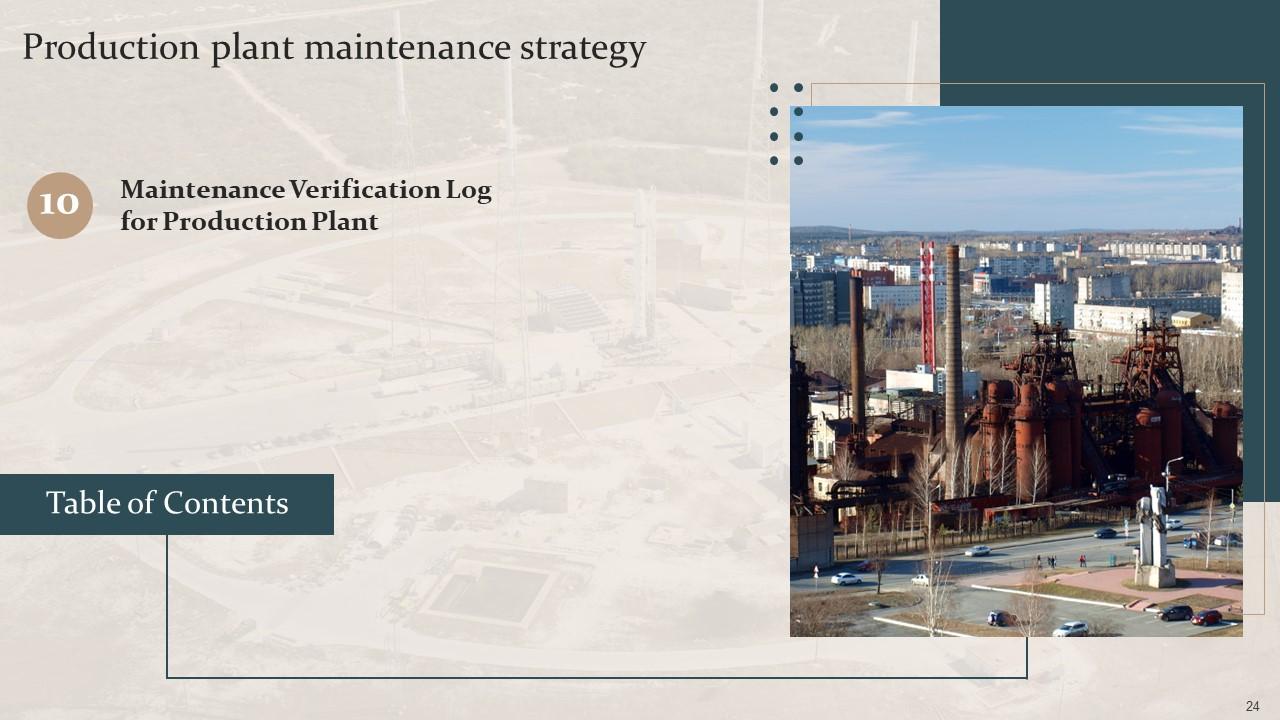 Production Plant Maintenance Strategy Powerpoint Presentation Slides Ppt Sample