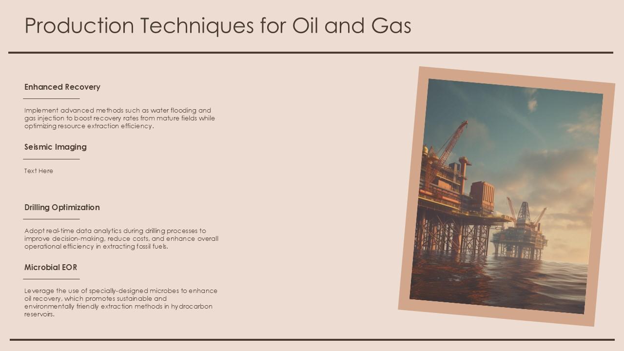 Production Techniques For Oil And Gas Hydrocarbon Reservoir PPT Sample ...