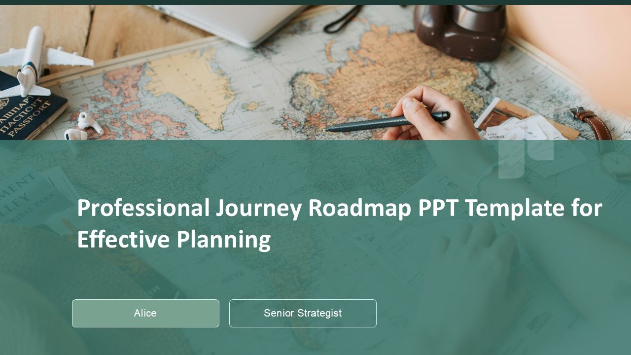 Professional Journey Roadmap PPT Template For Effective Planning PPT H