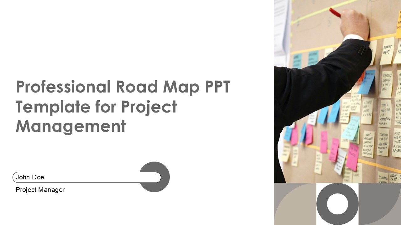Professional Road Map PPT Template For Project Management PPT H