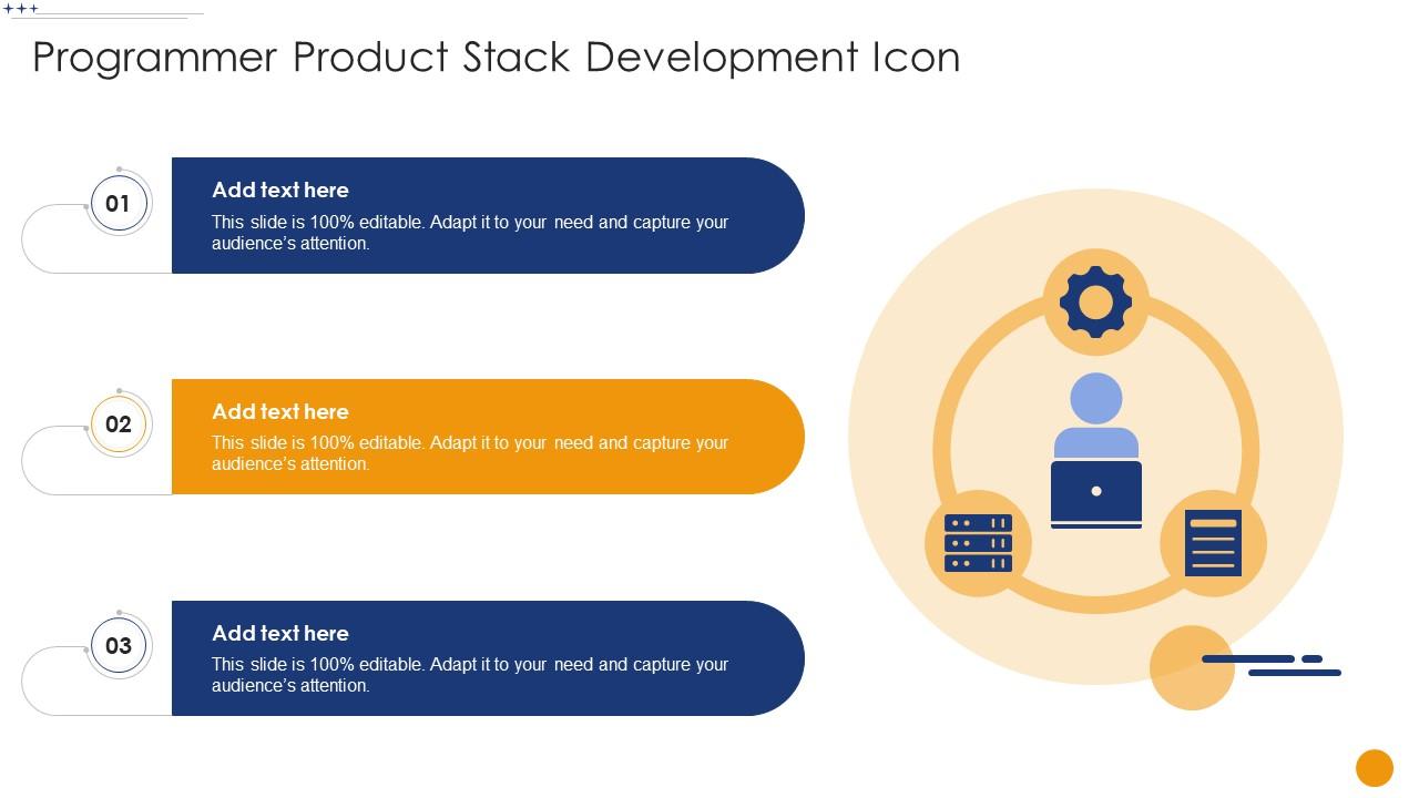 Programmer Product Stack Development Icon PPT PowerPoint