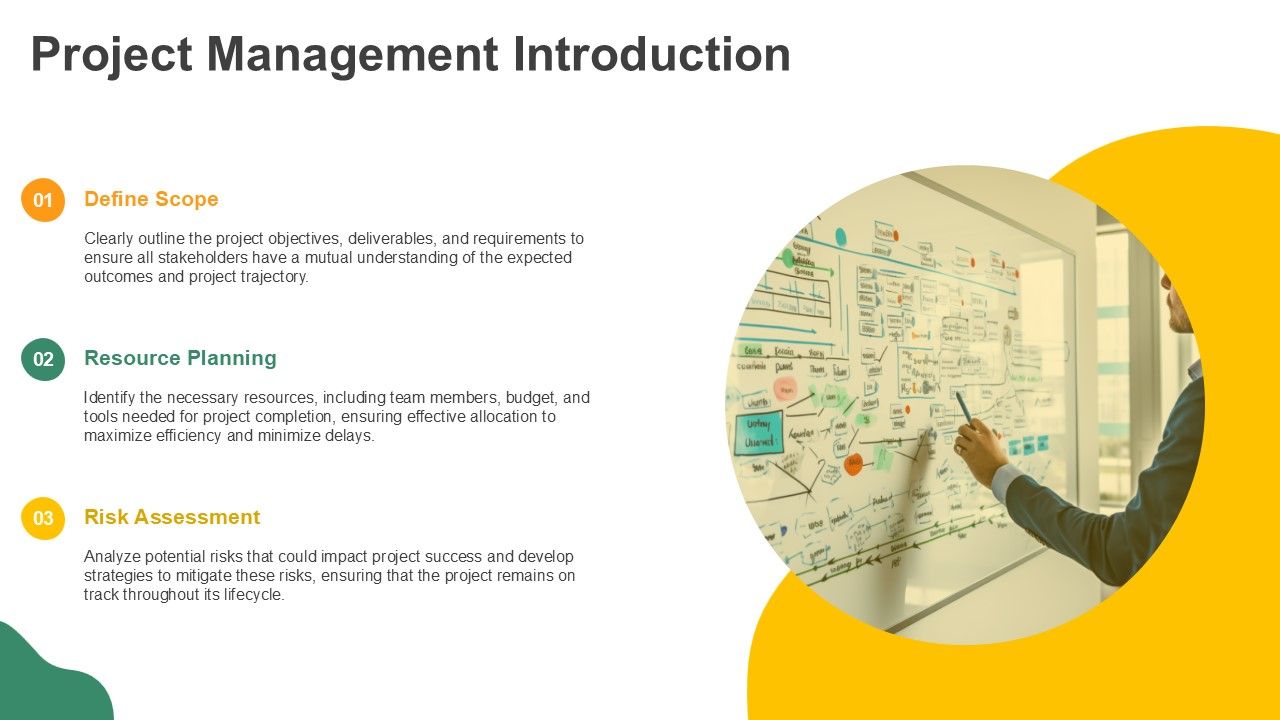 Project Management Steps And Process Presentation Slide PPT Guidelines AT