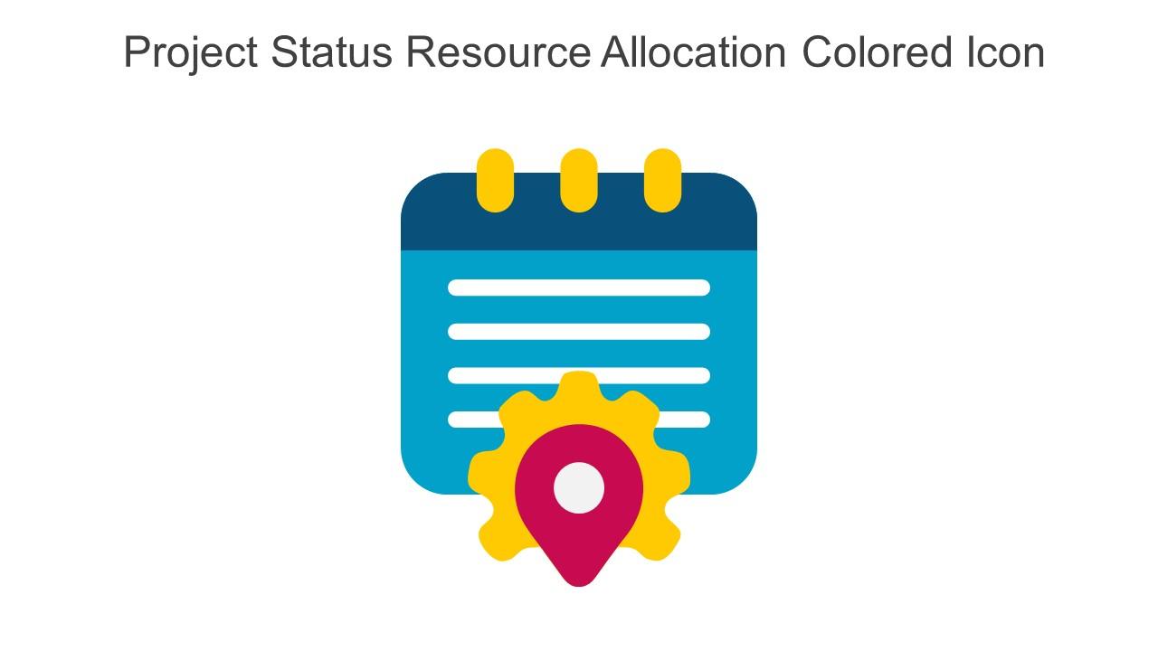 Project Status Resource Allocation Colored Icon In Powerpoint Pptx Png