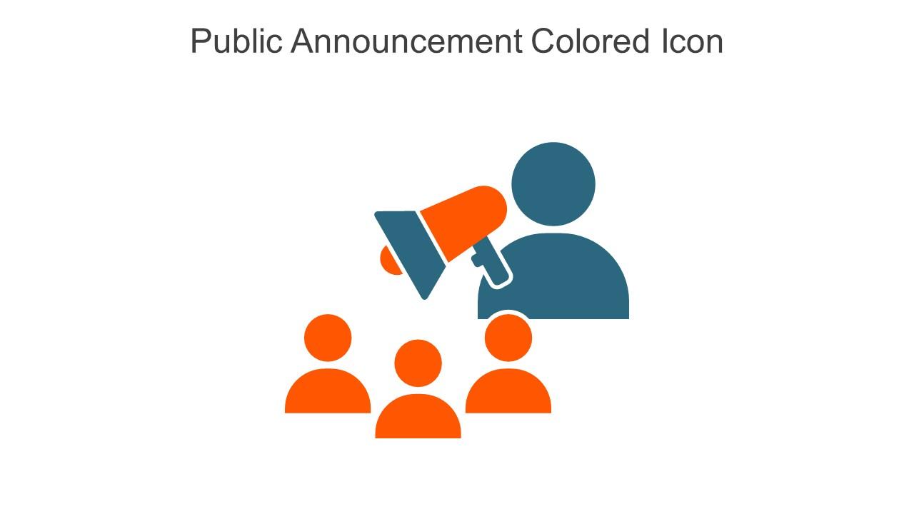 Public Announcement Colored Icon In Powerpoint Pptx Png And Editable ...