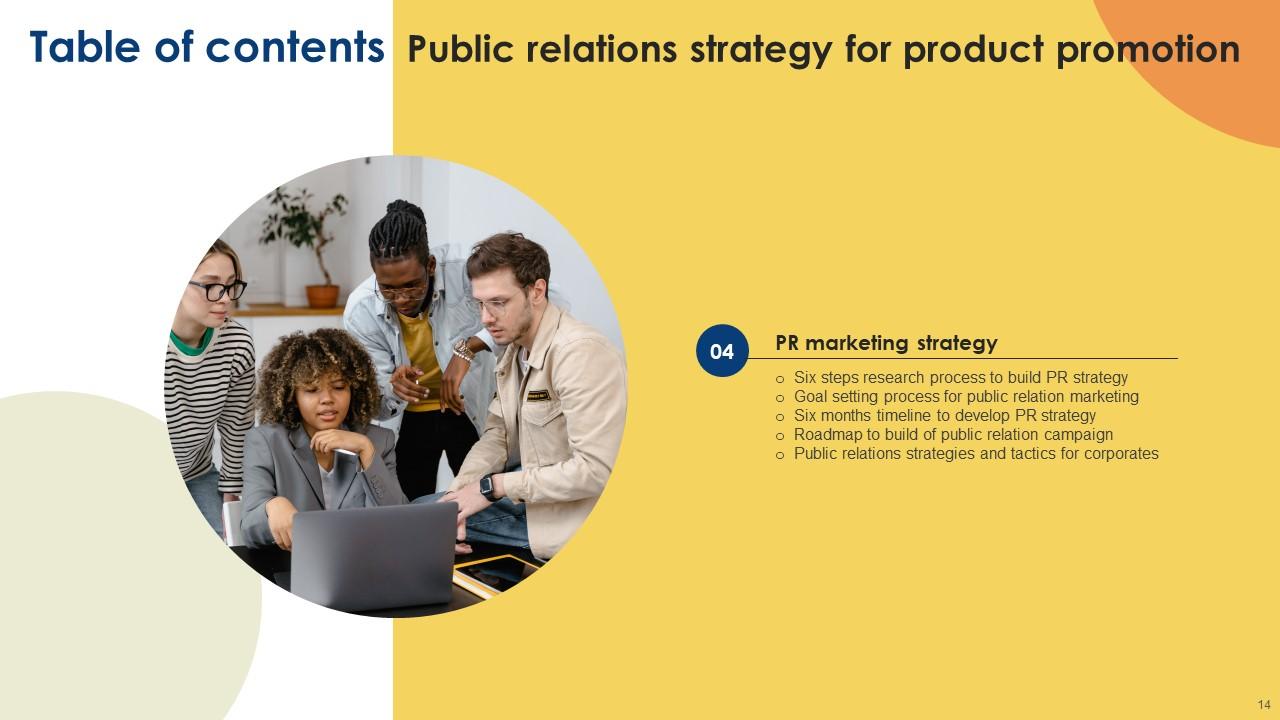 Public Relations Strategy For Product Promotion Powerpoint Presentation Slides Mkt Cd V Ppt