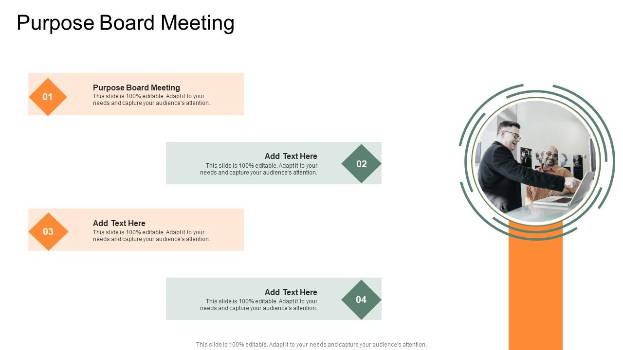 Purpose Board Meeting In Powerpoint And Google Slides Cpb Purpose Board Meeting In Powerpoint And Google Slides Cpb