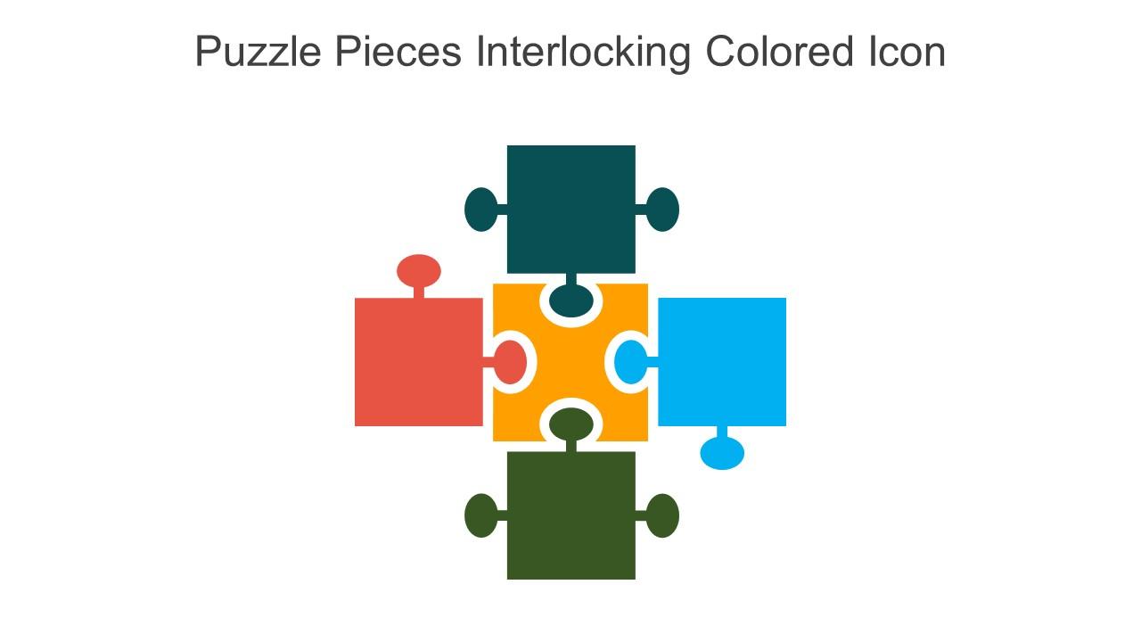 Puzzle Pieces Interlocking Colored Icon In Powerpoint Pptx Png And Editable Eps Format PPT ...