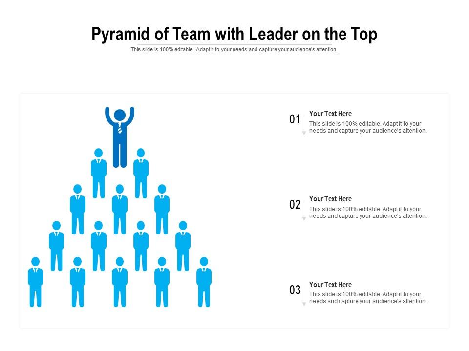 Pyramid Of Team With Leader On The Top | PowerPoint Slides Diagrams ...