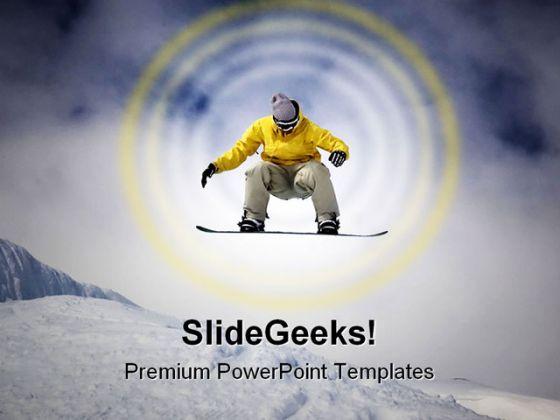 Enjoying Jumping High Sports PowerPoint Templates And PowerPoint ...