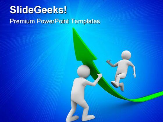 Microsoft Powerpoint Man Backgrounds Man And Red Stairs Success