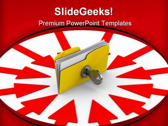 Protection Data Business PowerPoint Backgrounds And Templates 0111 ...