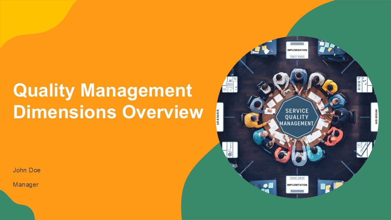Quality Management Dimensions Overview PPT Structure AT
