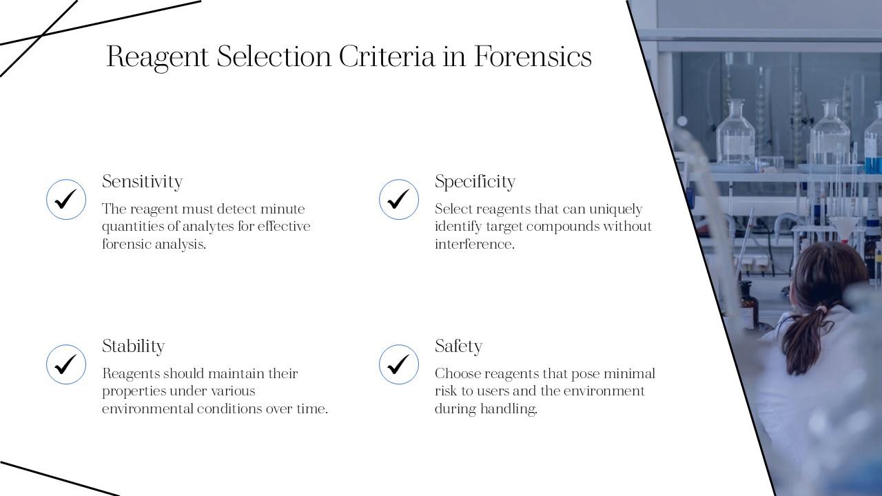 Reagent Selection Criteria In Forensics Ninhydrin PPT PowerPoint ST AI ...
