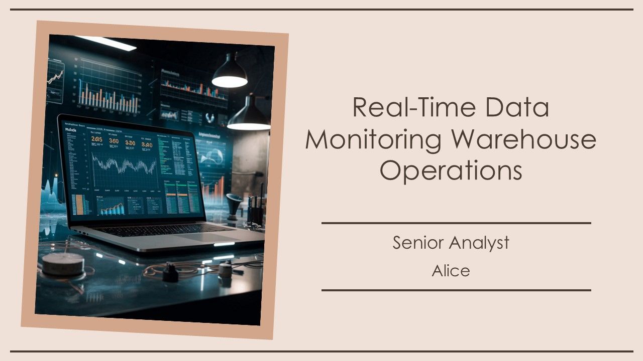 Real Time Data Monitoring Warehouse Operations PPT Graphics AT