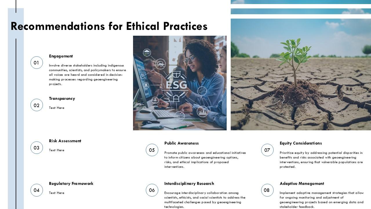 Recommendations For Ethical Practices Geoengineering Ethics PPT Sample ...