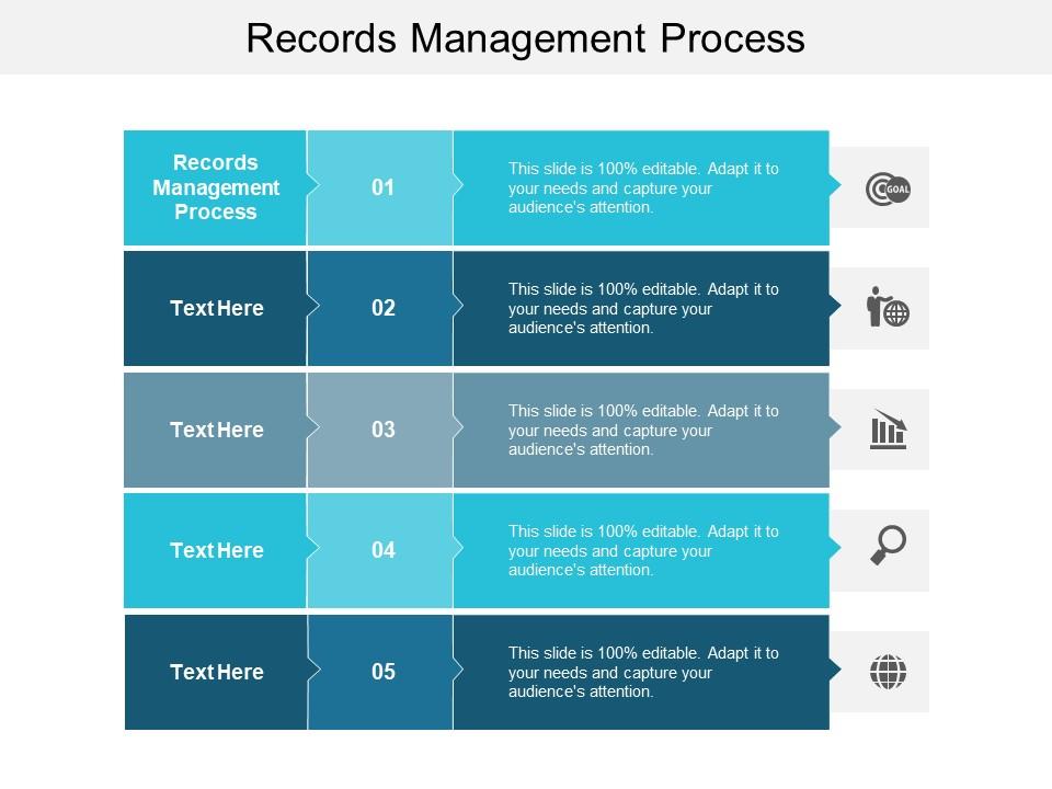 Records Management Process Ppt Powerpoint Presentation Professional Tips Cpb Presentation