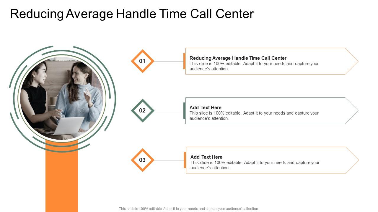 Reducing Average Handle Time Call Center In Powerpoint And Google ... Reducing Average Handle Time Call Center In Powerpoint And Google ...