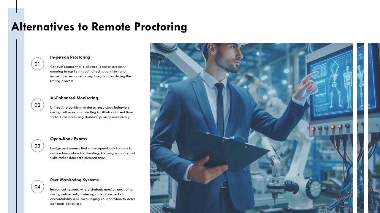 Remote Proctoring Online Exam Monitoring Technology Ppt Template St Ai