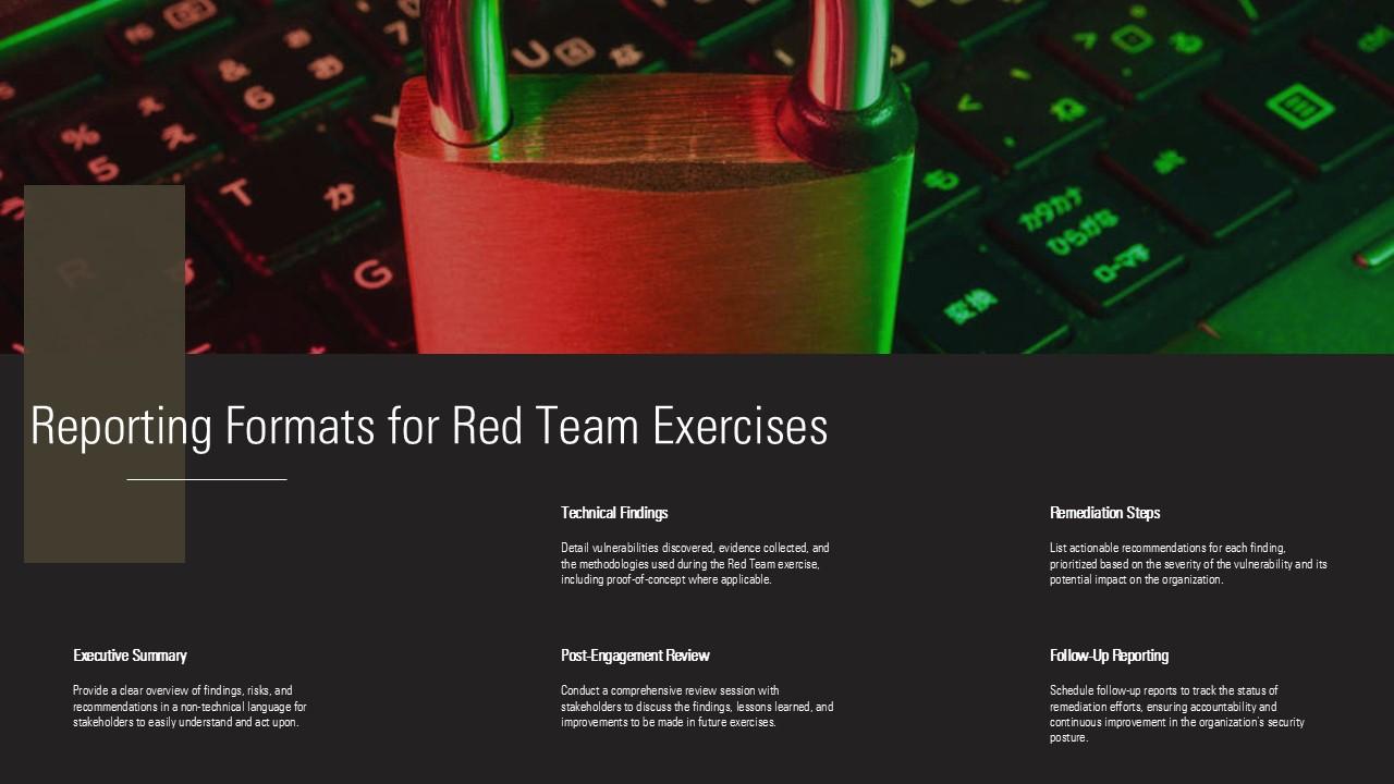 Reporting Formats For Red Team Exercises Ppt Slides St Ai Ss Ppt Slide