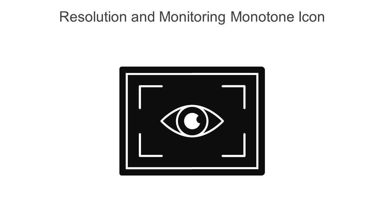 Resolution And Monitoring Monotone Icon In Powerpoint Pptx Png And Editable Eps Format Ppt Sample