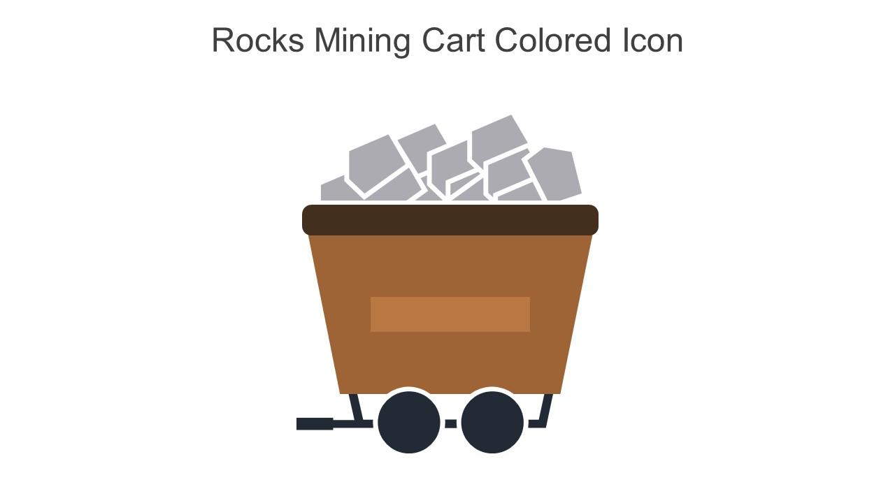 Rocks Mining Cart Colored Icon In Powerpoint Pptx Png And Editable Eps Format Ppt Sample