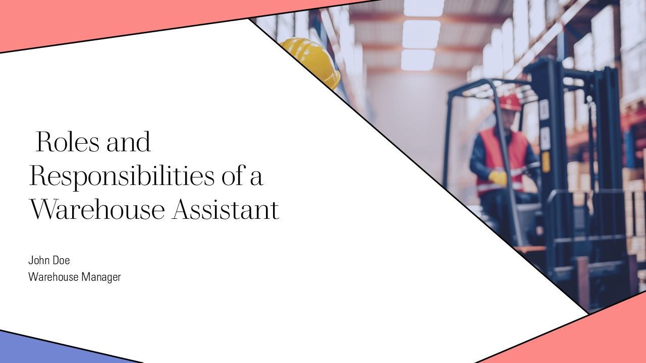 Roles And Responsibilities Of A Warehouse Assistant PPT Structure AT