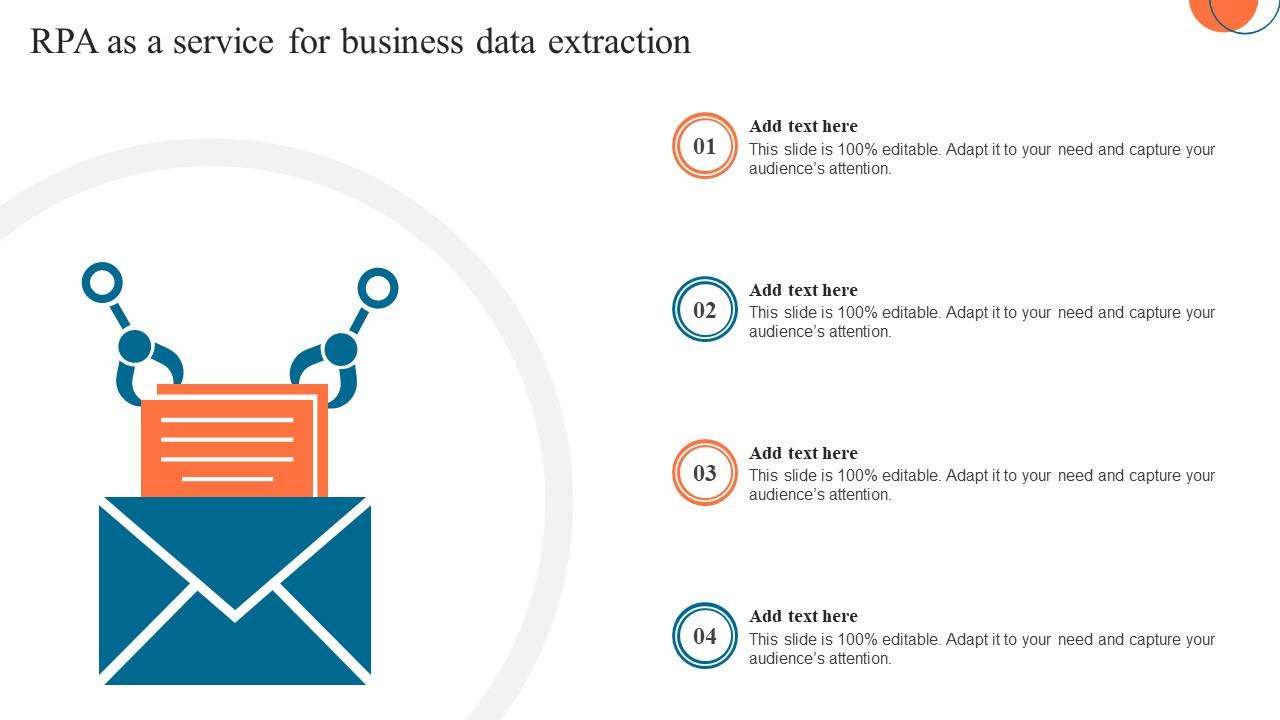 RPA As A Service For Business Data Extraction PPT Slide