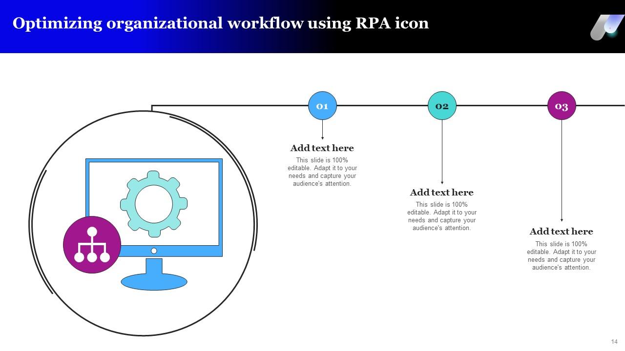 RPA Workflow Powerpoint Ppt Template Bundles PPT Sample