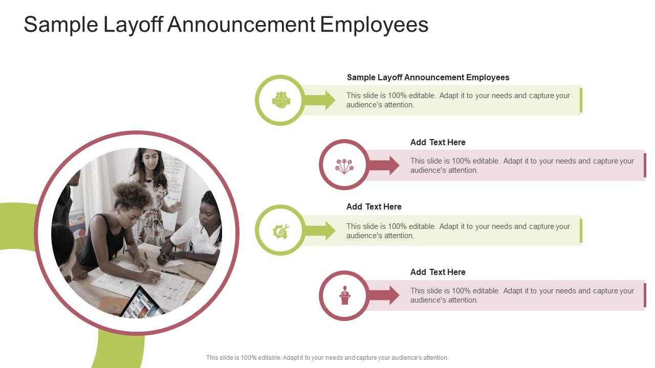 Sample Layoff Announcement Employees In Powerpoint And Google Slides Cpb PPT Presentation