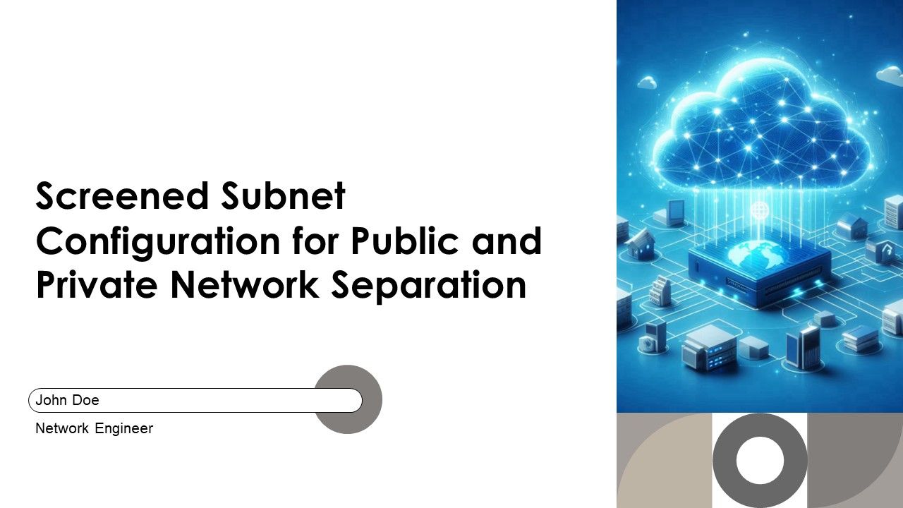 Screened Subnet Configuration For Public And Private Network Separation ...