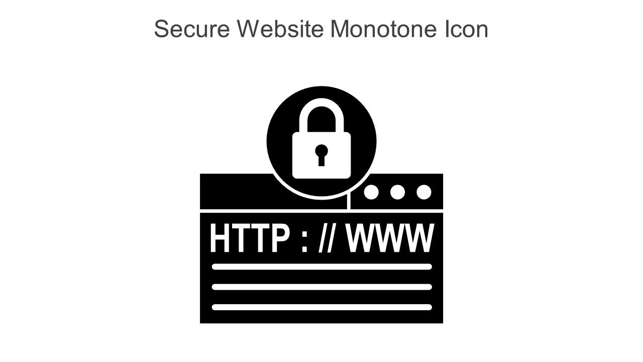 Secure Website Monotone Icon In Powerpoint Pptx Png And Editable Eps ...