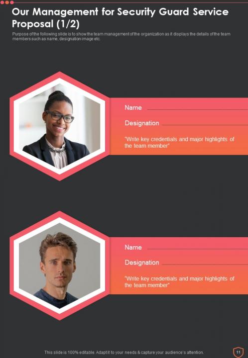 Security Guard System Proposal Sample Document Report Doc Pdf Ppt | Presentation Graphics ...