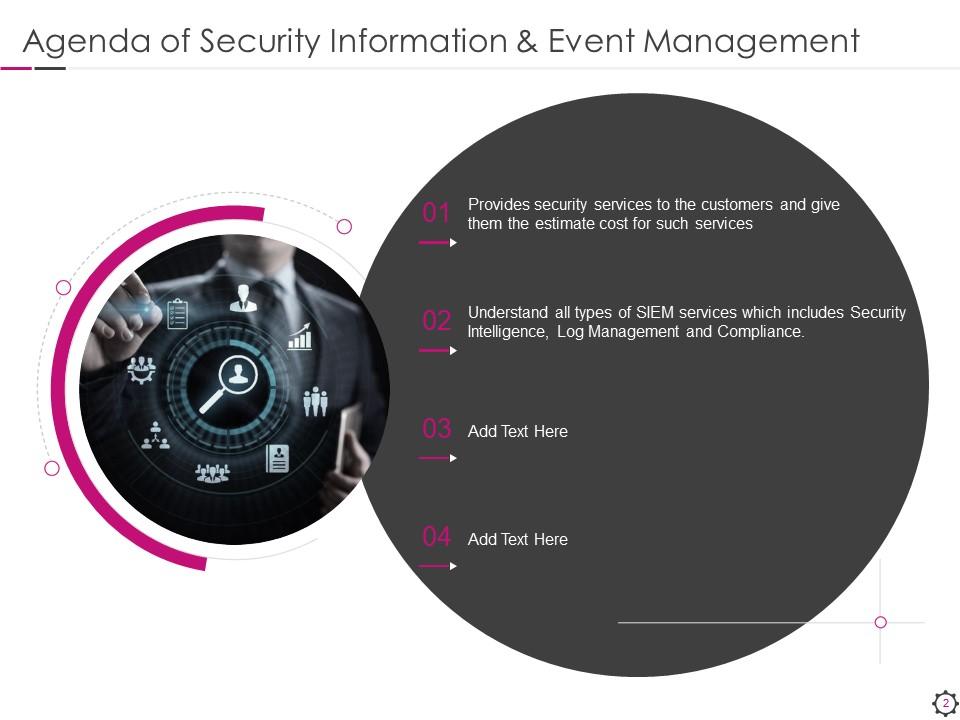 Security Information And Event Management Powerpoint Presentation Slides Presentation Graphics
