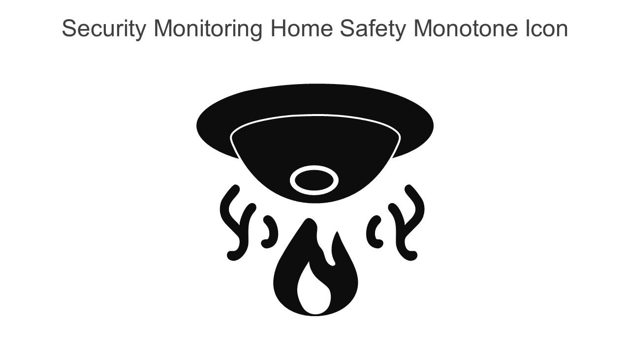 Security Monitoring Home Safety Monotone Icon In Powerpoint Pptx Png And Editable Eps Format Ppt