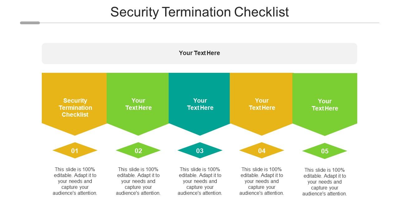 Security Termination Checklist Ppt Powerpoint Presentation Infographic Cpb | Presentation ...