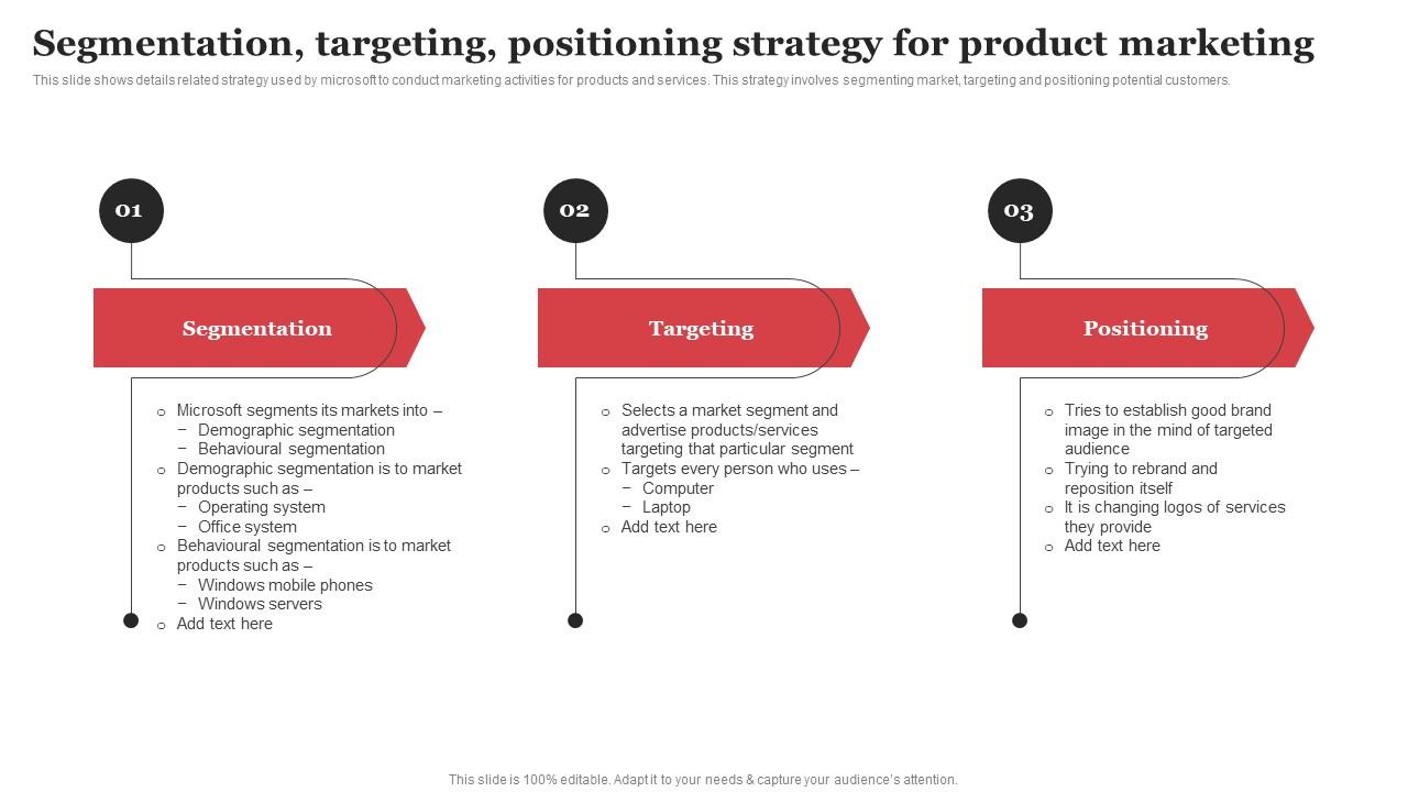 Segmentation Targeting Positioning Strategy Microsoft Strategic Plan Strategy SS V PPT Slide