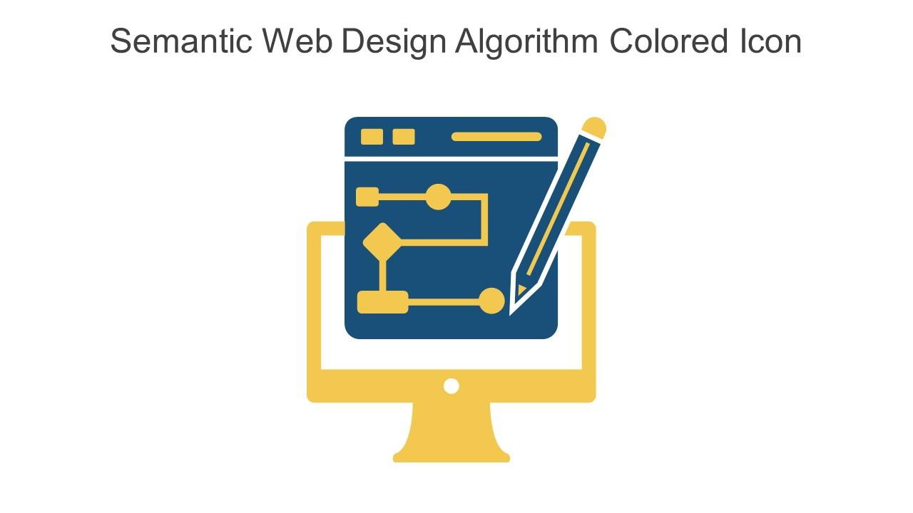 Semantic Web Design Algorithm Colored Icon In Powerpoint Pptx Png And