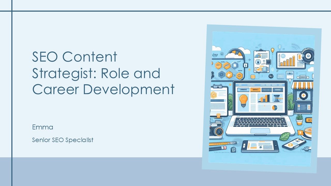 SEO Content Strategist Role And Career Development PPT Information AT
