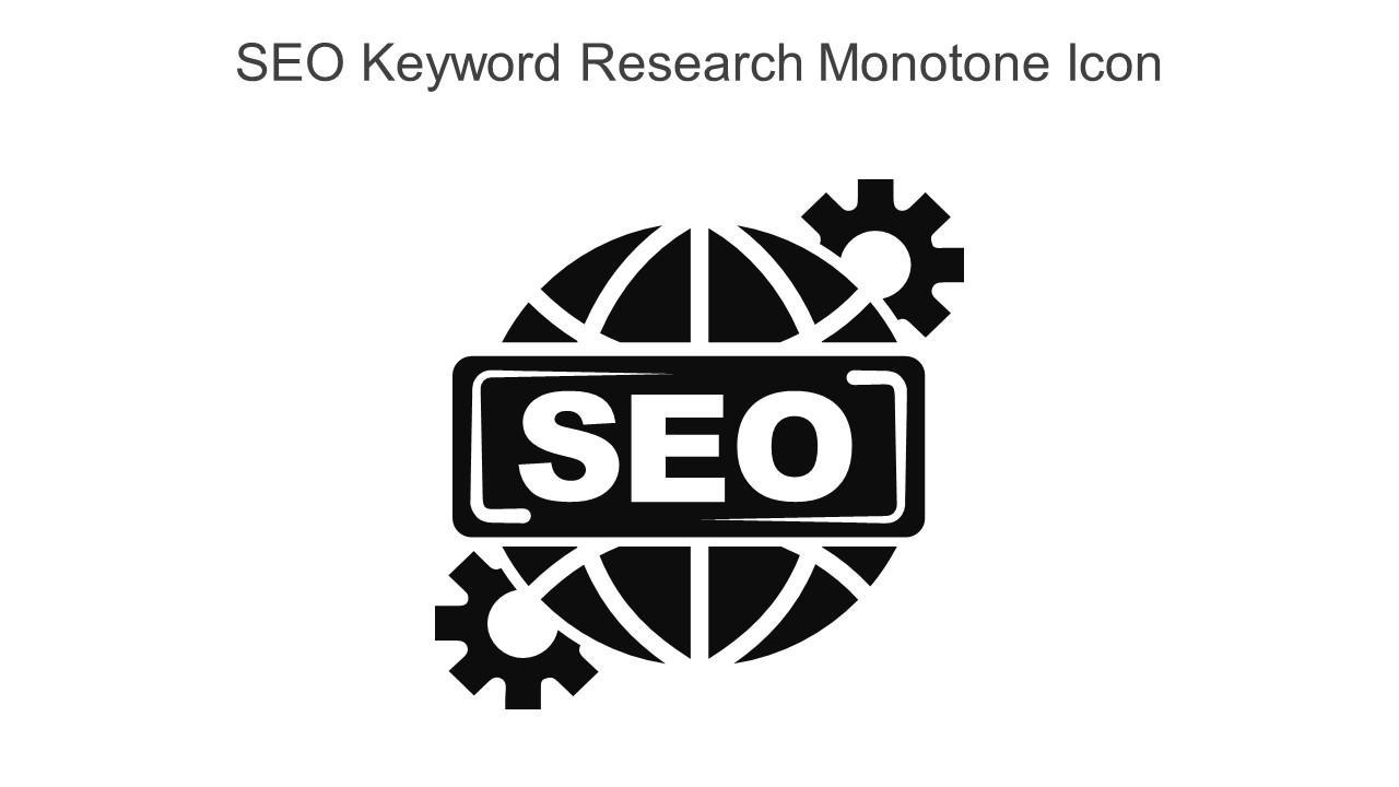 Seo Keyword Research Monotone Icon In Powerpoint Pptx Png And Editable Eps Format Ppt Sample