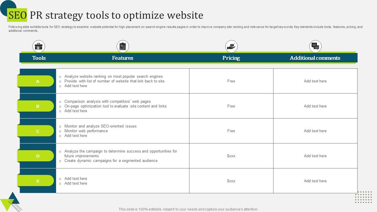 SEO PR Strategy Tools To Optimize Website PPT Presentation SEO PR Strategy Tools To Optimize Website PPT Presentation
