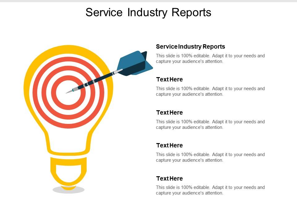 Service Industry Reports Ppt Powerpoint Presentation File Samples Cpb