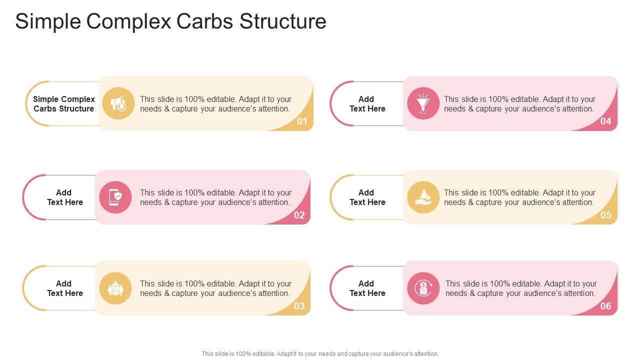 Simple Complex Carbs Structure In Powerpoint And Google Slides Cpb PPT Example