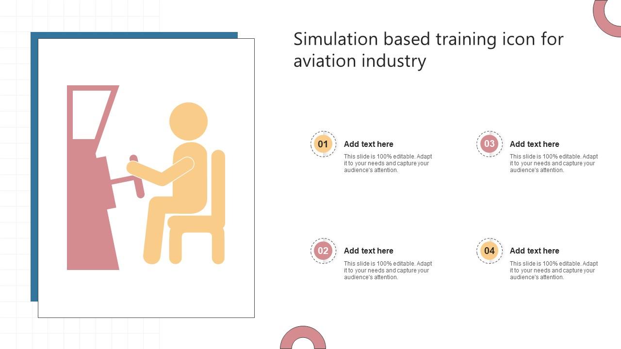 Simulation Based Training Icon For Aviation Industry PPT Slide Simulation Based Training Icon For Aviation Industry PPT Slide