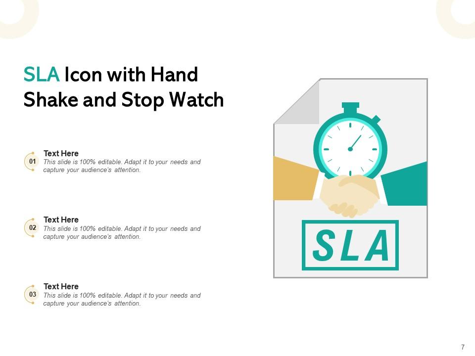 SLA Icon Postage Envelope Customer Service Continuous Agreement ...