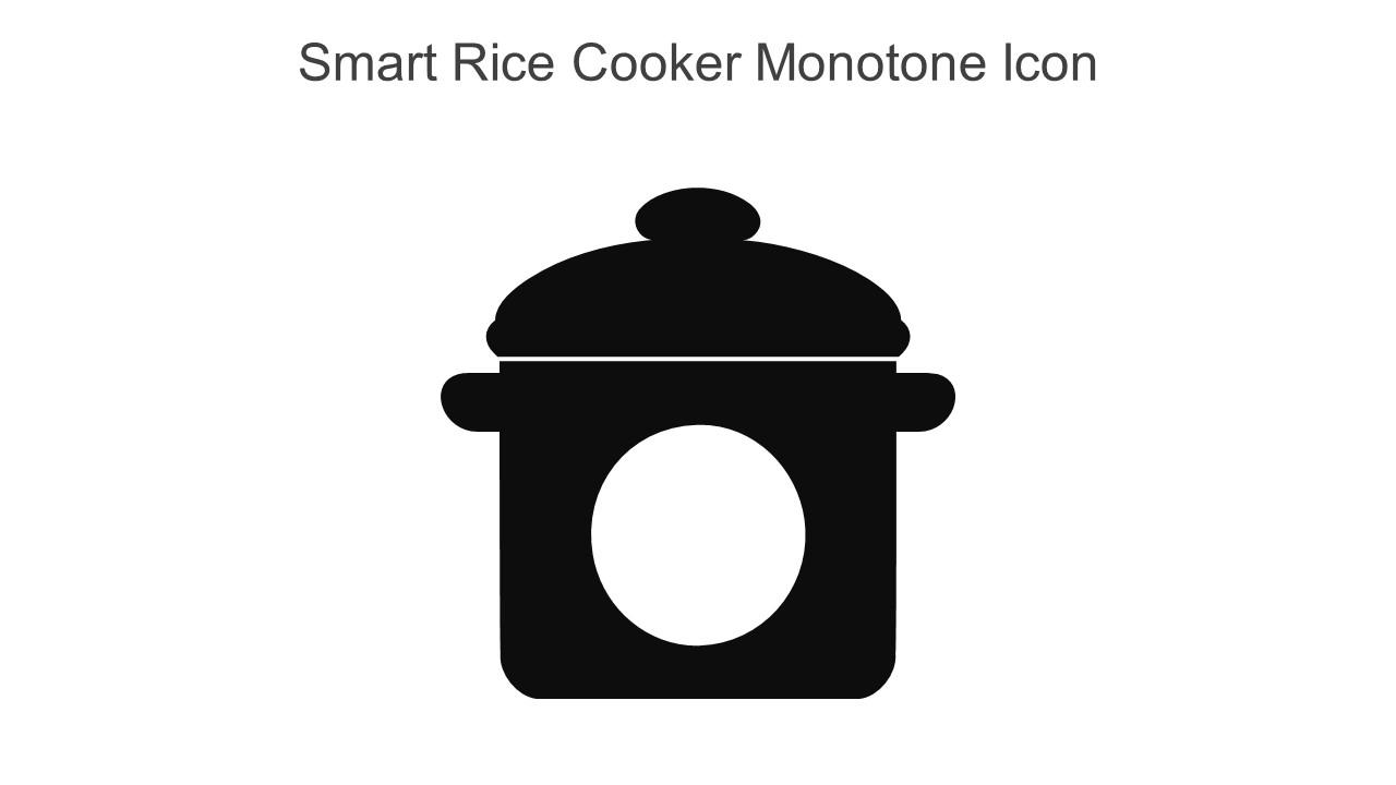 Smart Rice Cooker Monotone Icon In Powerpoint Pptx Png And Editable Eps ...
